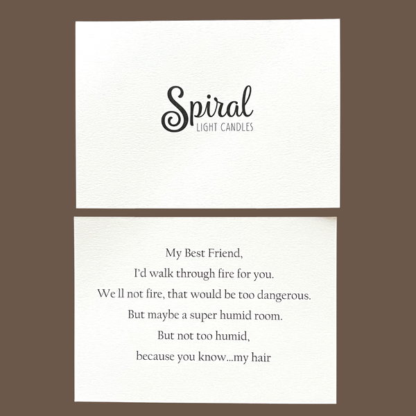 Gift Message - Spiral Light Candles